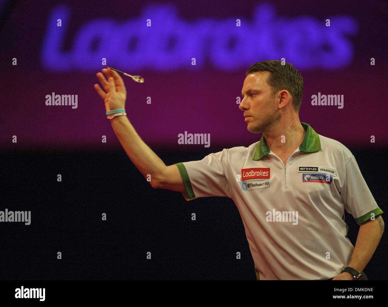 Paul nicholson during the world darts championship at alexandra palace ...