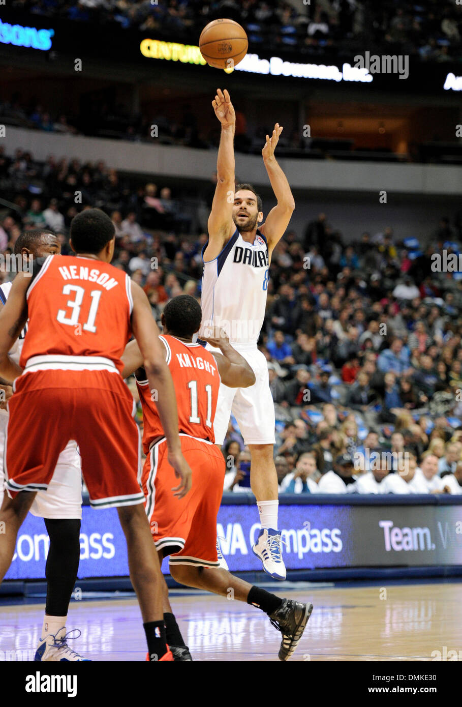Dallas, Texas, USA. 14th Dec 2013. Dallas Mavericks point guard Jose ...