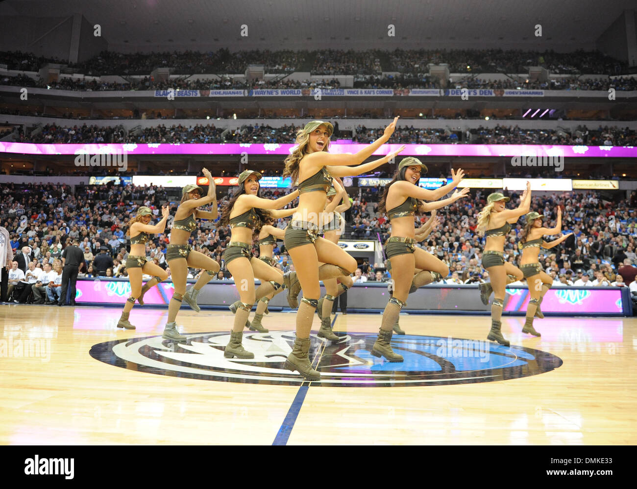 Dallas, Texas, USA. 14th Dec 2013. The Dallas Mavericks dancers perform ...