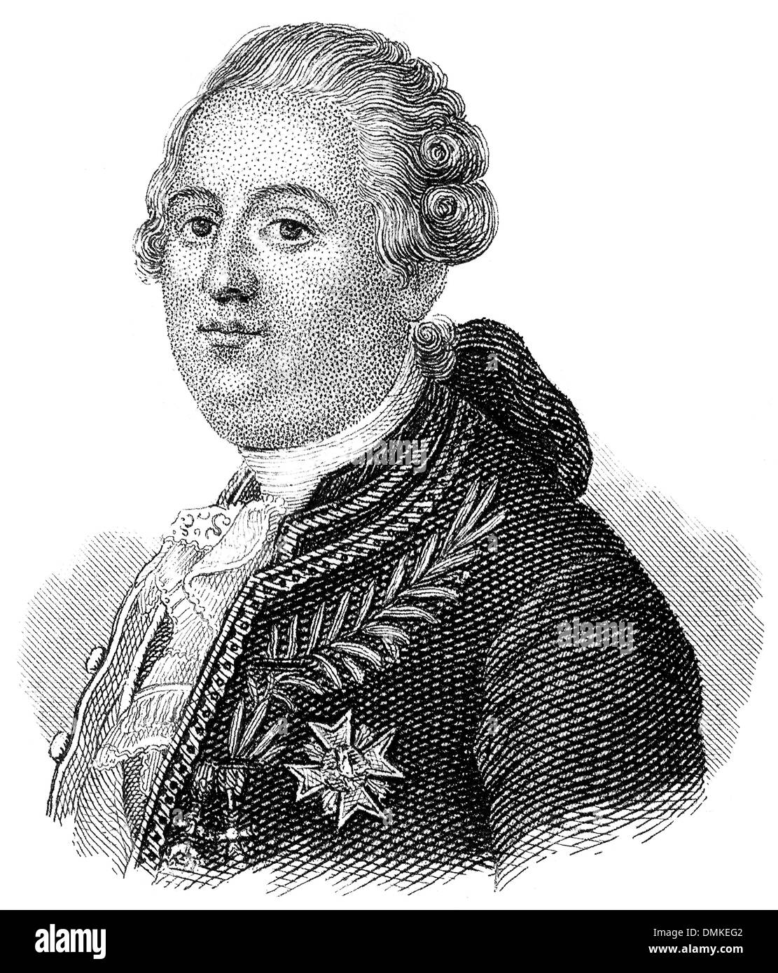 Louis XVI. Augustus of France, 1754 - 1793, King of France and Navarre ...