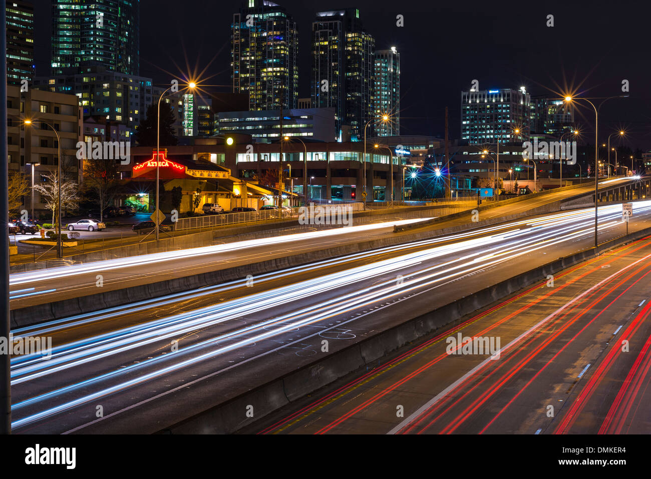 Bellevue at night Stock Photo - Alamy