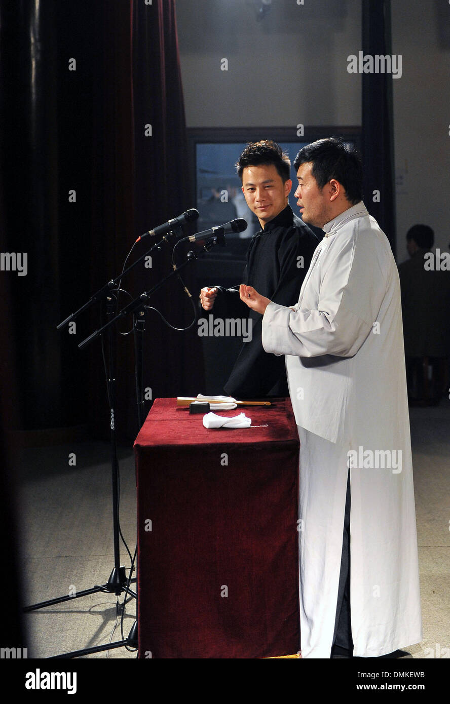 Jinan, China's Shandong Province. 15th Dec, 2013. Cross talk actors Li ...