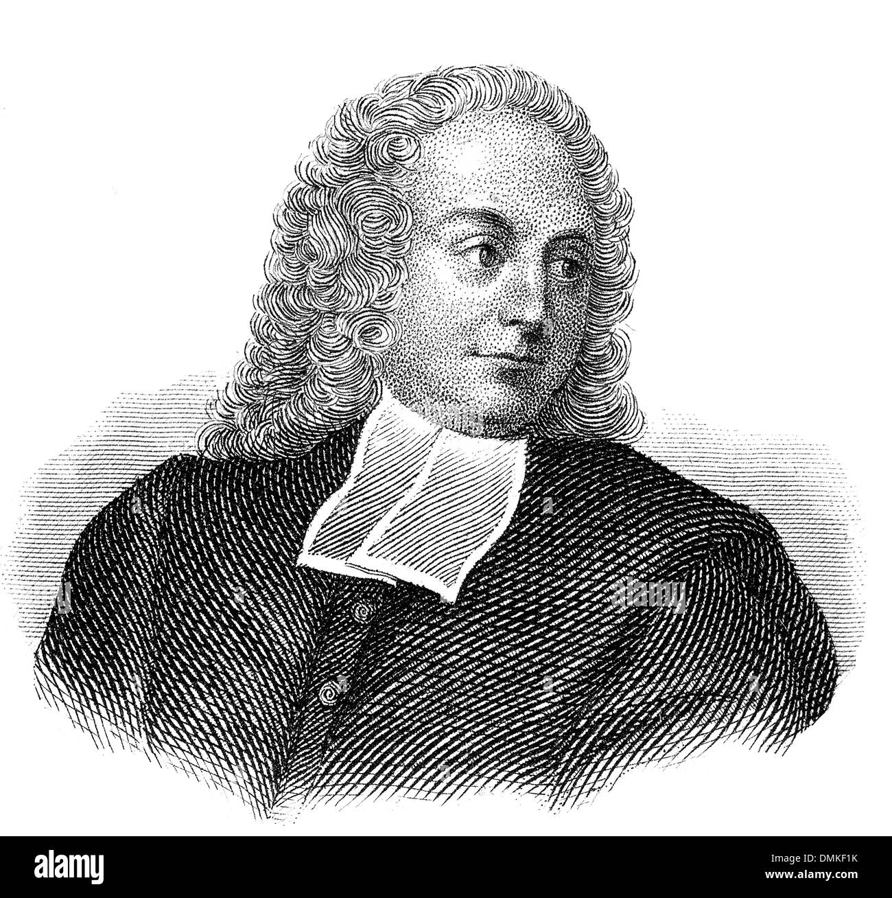 portrait of Edward Young, 1681 - 1765, an English writer, Portrait von ...