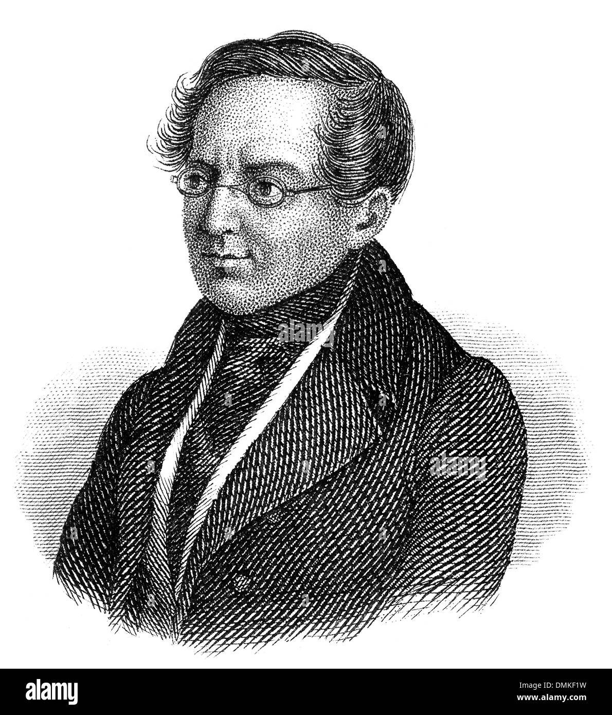 portrait of Joseph Ritter von Russegger, 1802 - 1863, Austrian ...