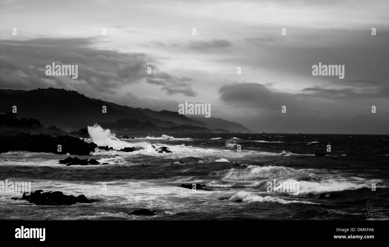a view of the Pacific Ocean from Cypress Point, 17-Mile Drive Stock ...