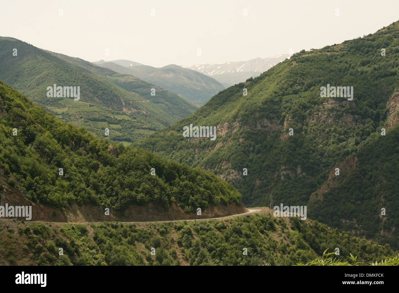 Nice Winding Road Through Green Hills.Kakroud,Gilan Province,Iran ...