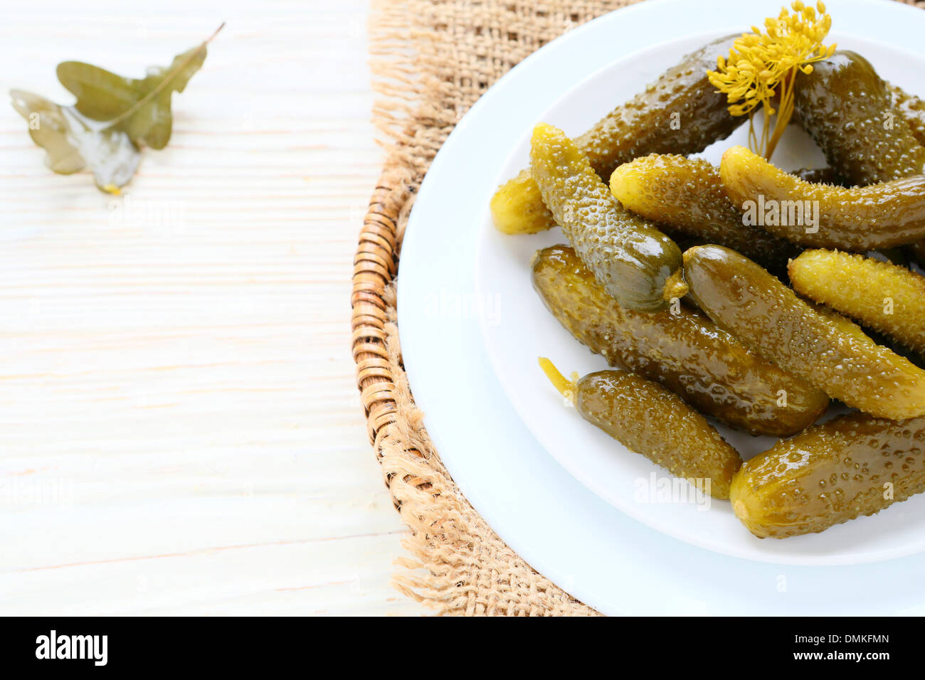 small pickled cucumbers, food Stock Photo - Alamy
