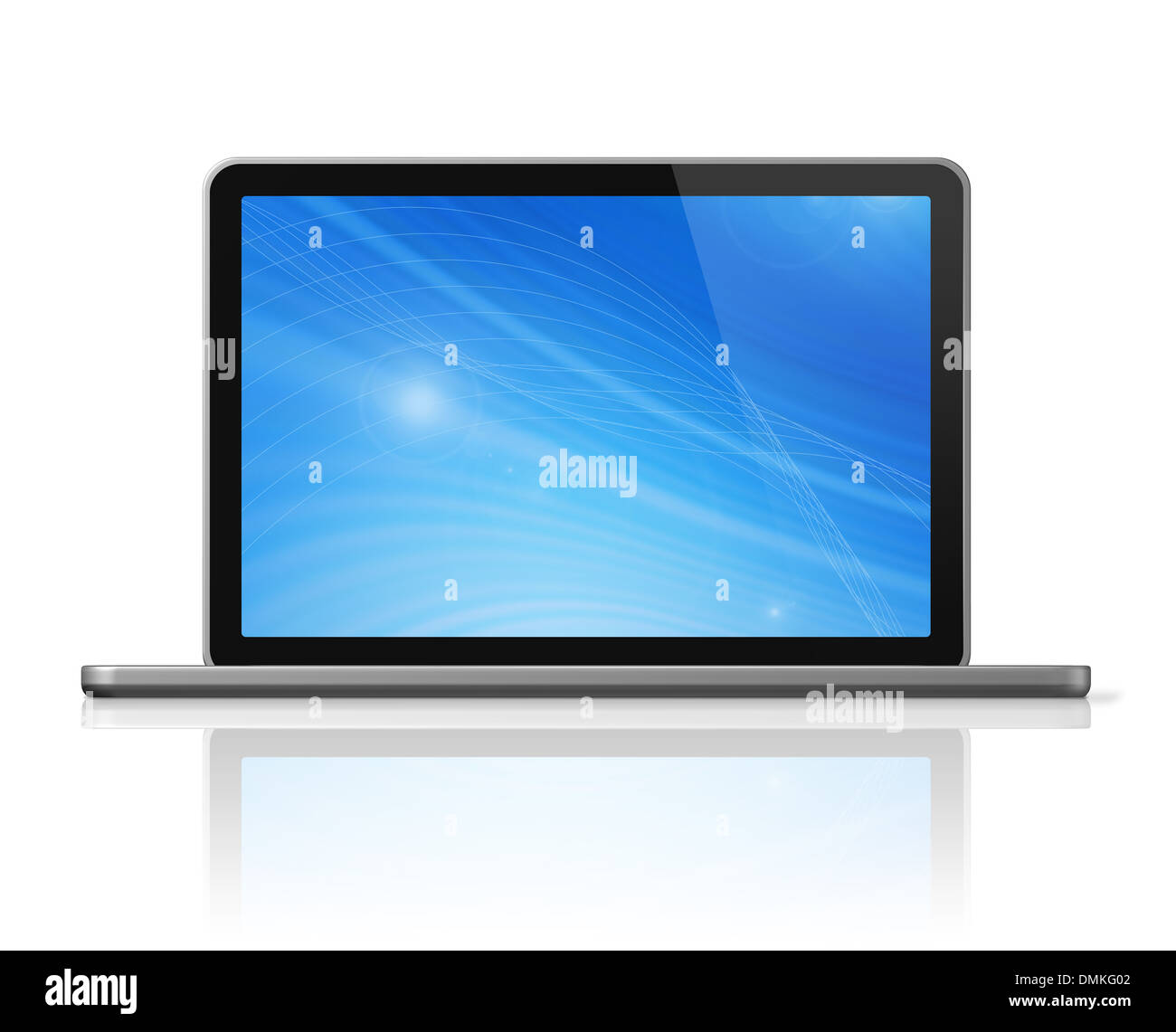 3D laptop computer isolated on white with clipping path Stock Photo - Alamy