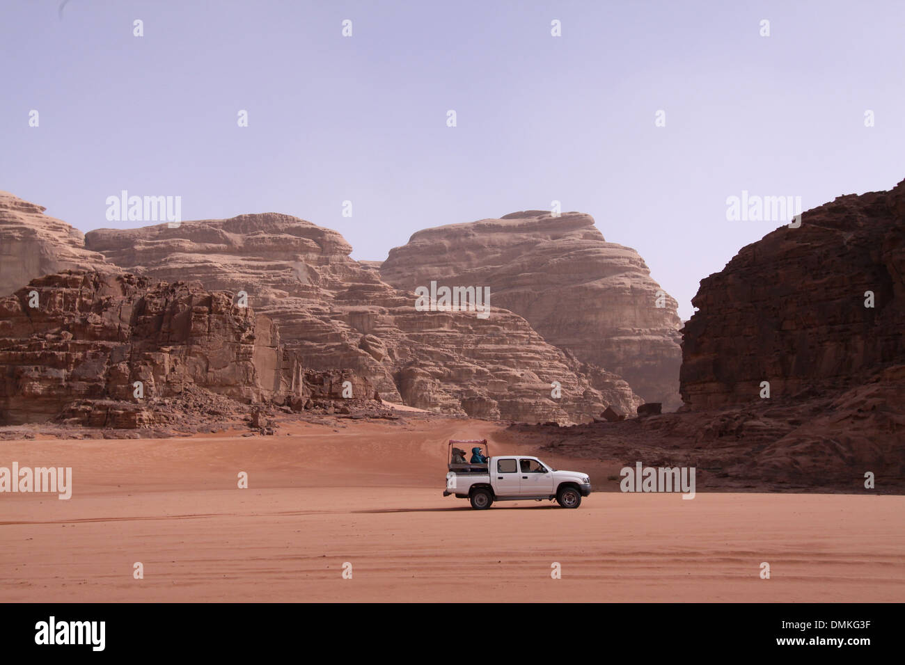 Visit to Wadi Ram - Jordan Stock Photo - Alamy