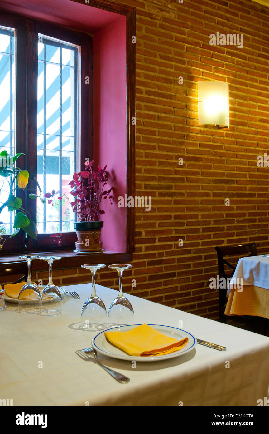 Restaurant, indoor view Stock Photo - Alamy