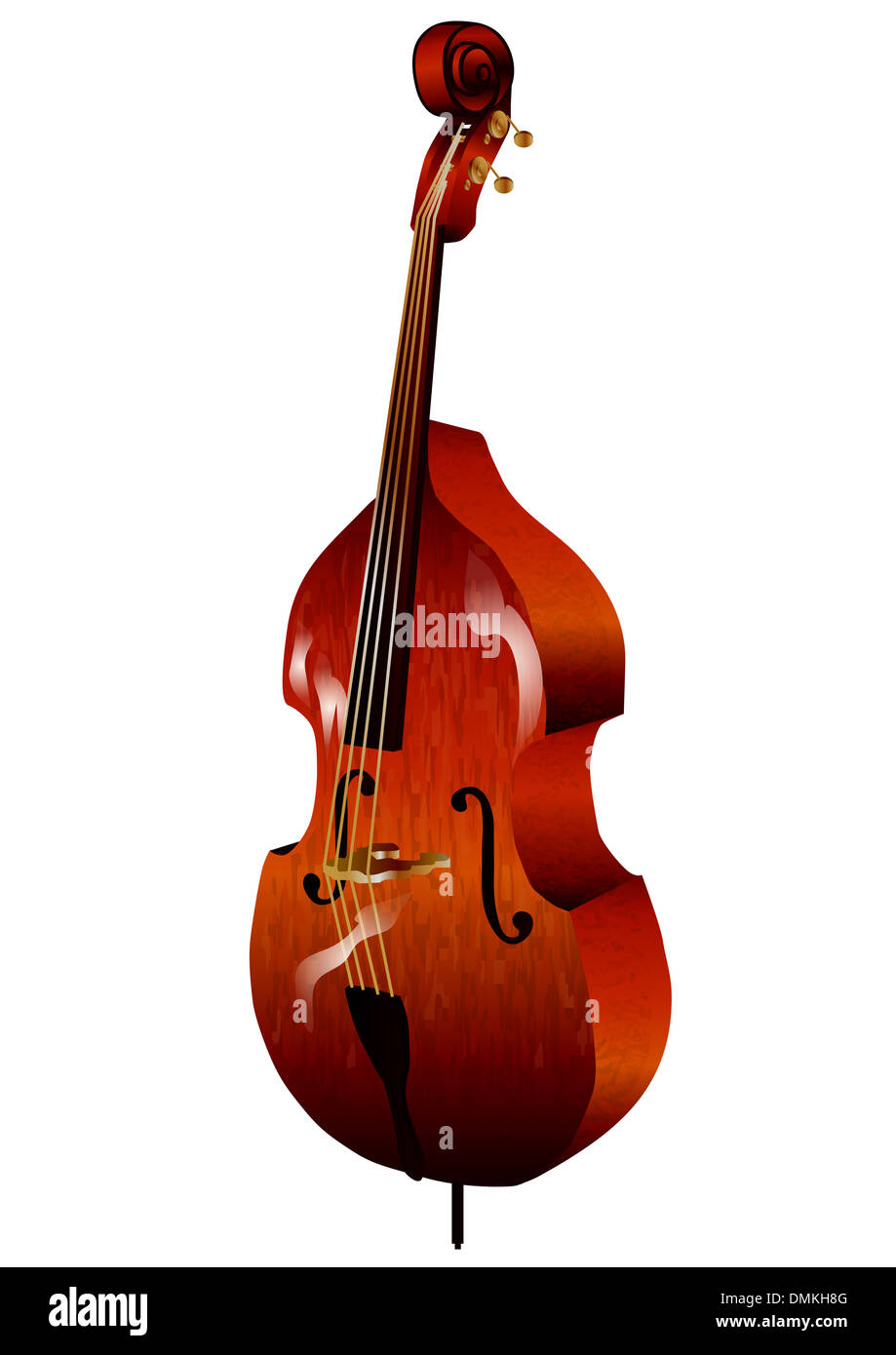 contrabass isolated on white background Stock Photo - Alamy