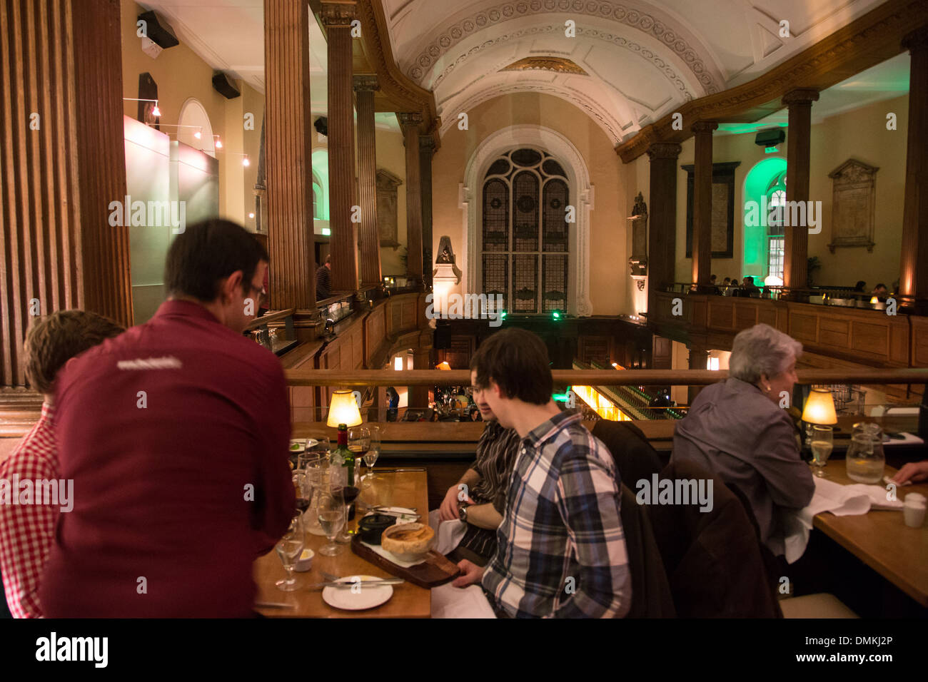 INSIDE THE RESTAURANT THE CHURCH IN AN OLD CHURCH, JERVIS STREET ...