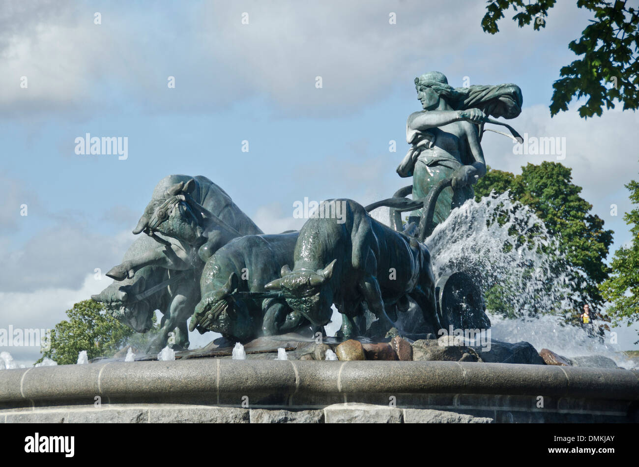 Gefion Fountain, Copenhagen Stock Photo - Alamy