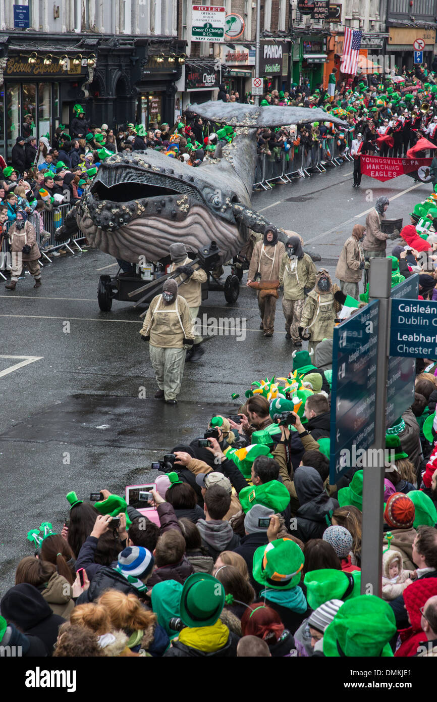 THE WHALE FLOAT, SAINT PATRICK‚ÄôS DAY PARADE, DUBLIN, IRELAND Stock ...