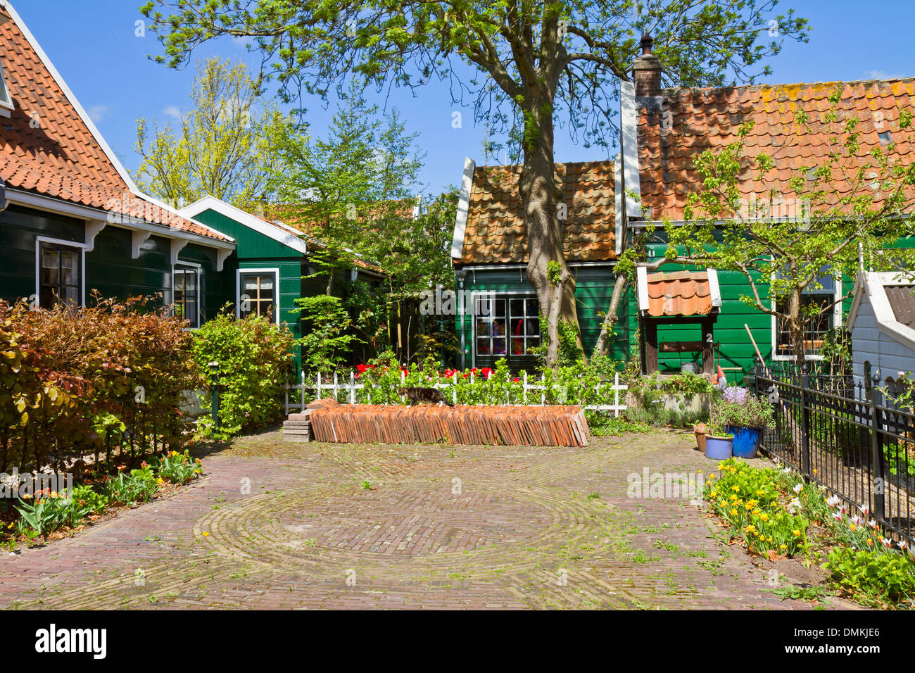 old town square of Zaandijk, Netherlands Stock Photo - Alamy