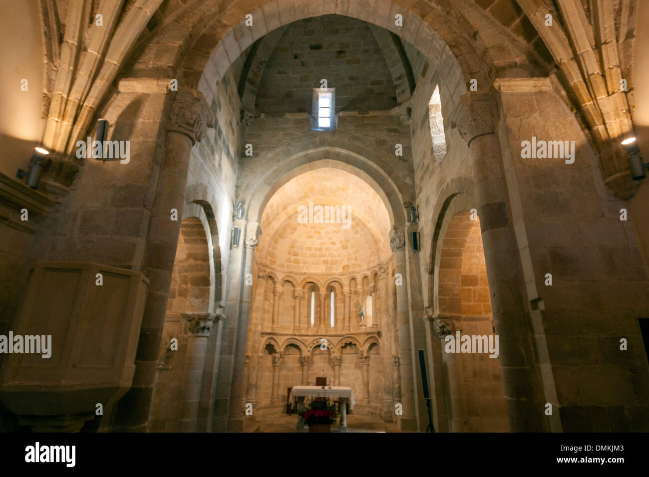Santa Maria church apse, Bareyo, Cantabria, Spain. One of the most ...