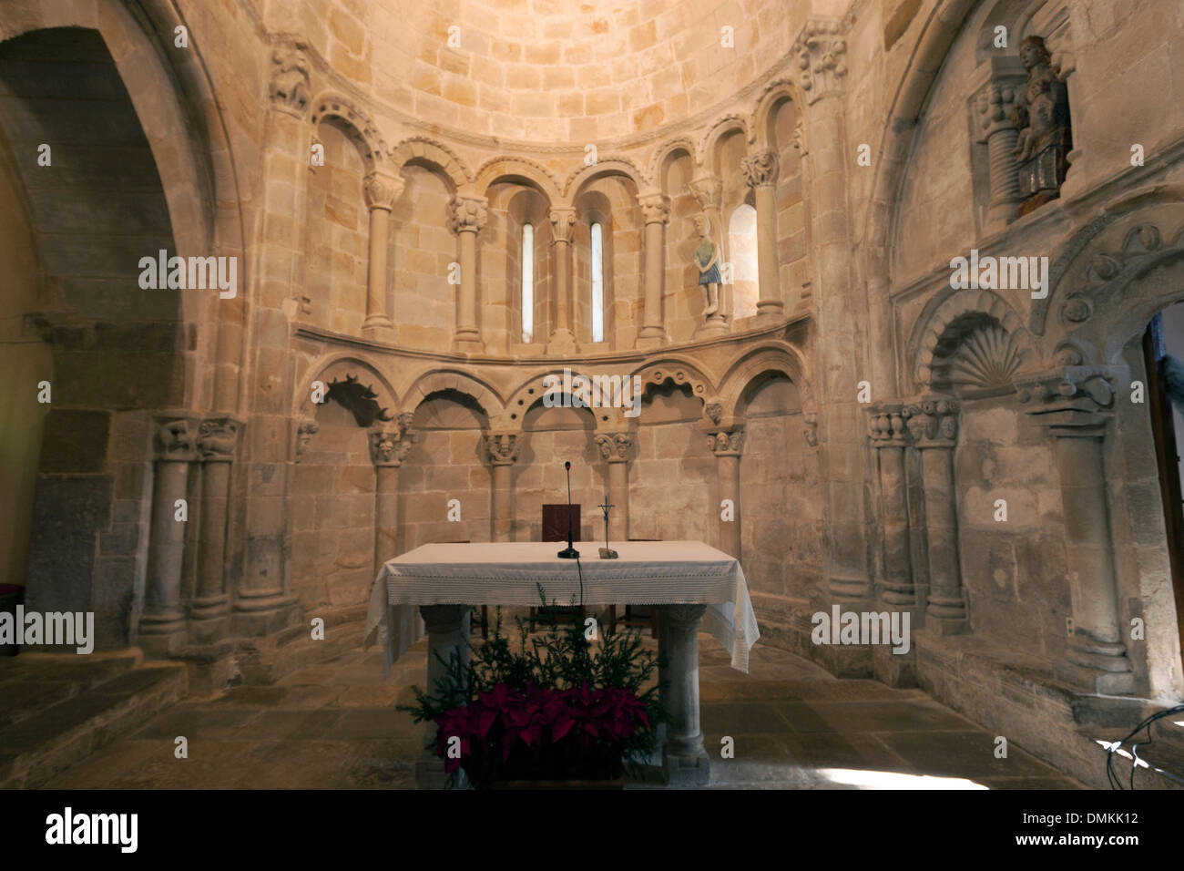Santa Maria church apse, Bareyo, Cantabria, Spain. One of the most ...