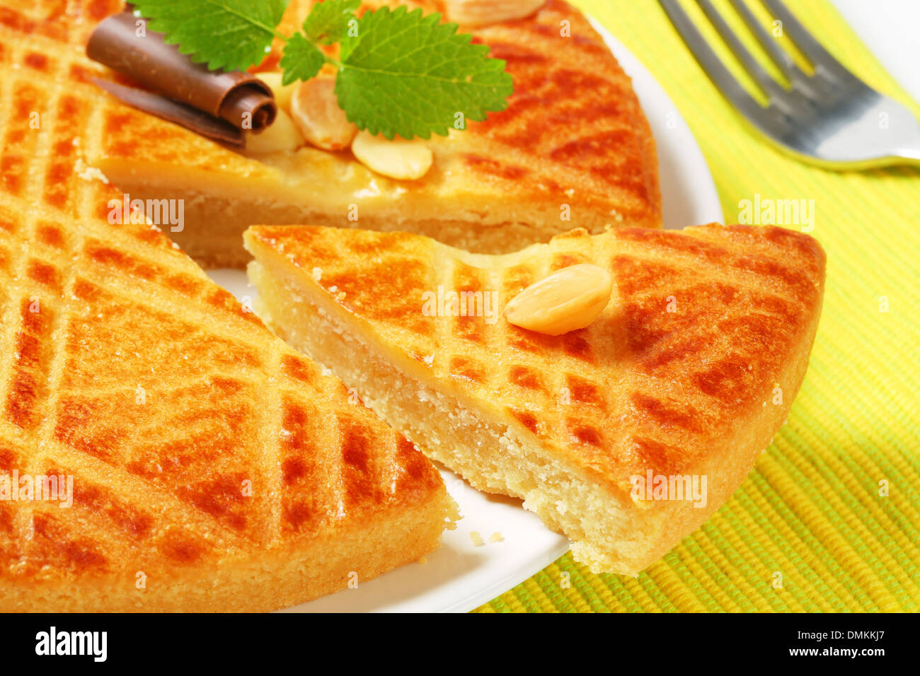 Dutch Almond Butter Cake (Boterkoek Stock Photo - Alamy