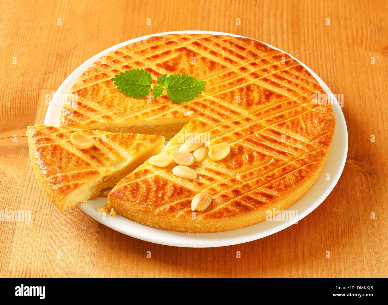 Dutch Almond Butter Cake (Boterkoek Stock Photo - Alamy