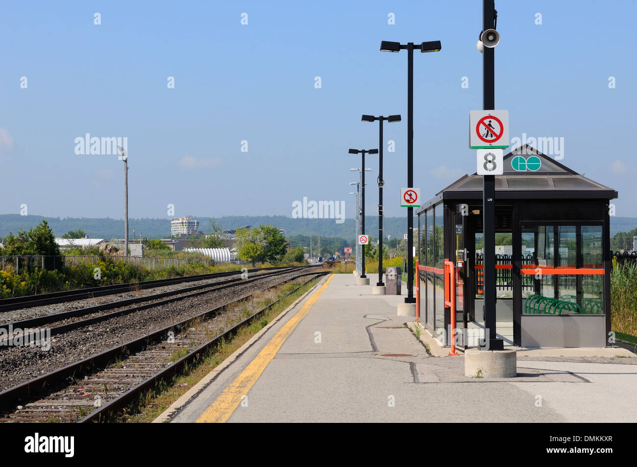Milton train station platform in Ontario, Canada Stock Photo - Alamy