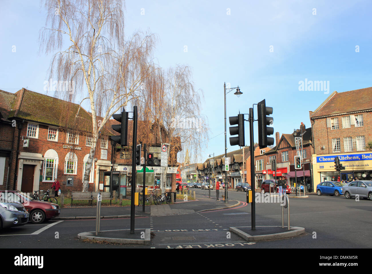 The Crossroads at Cheam in London borough of Sutton, England, UK Stock ...