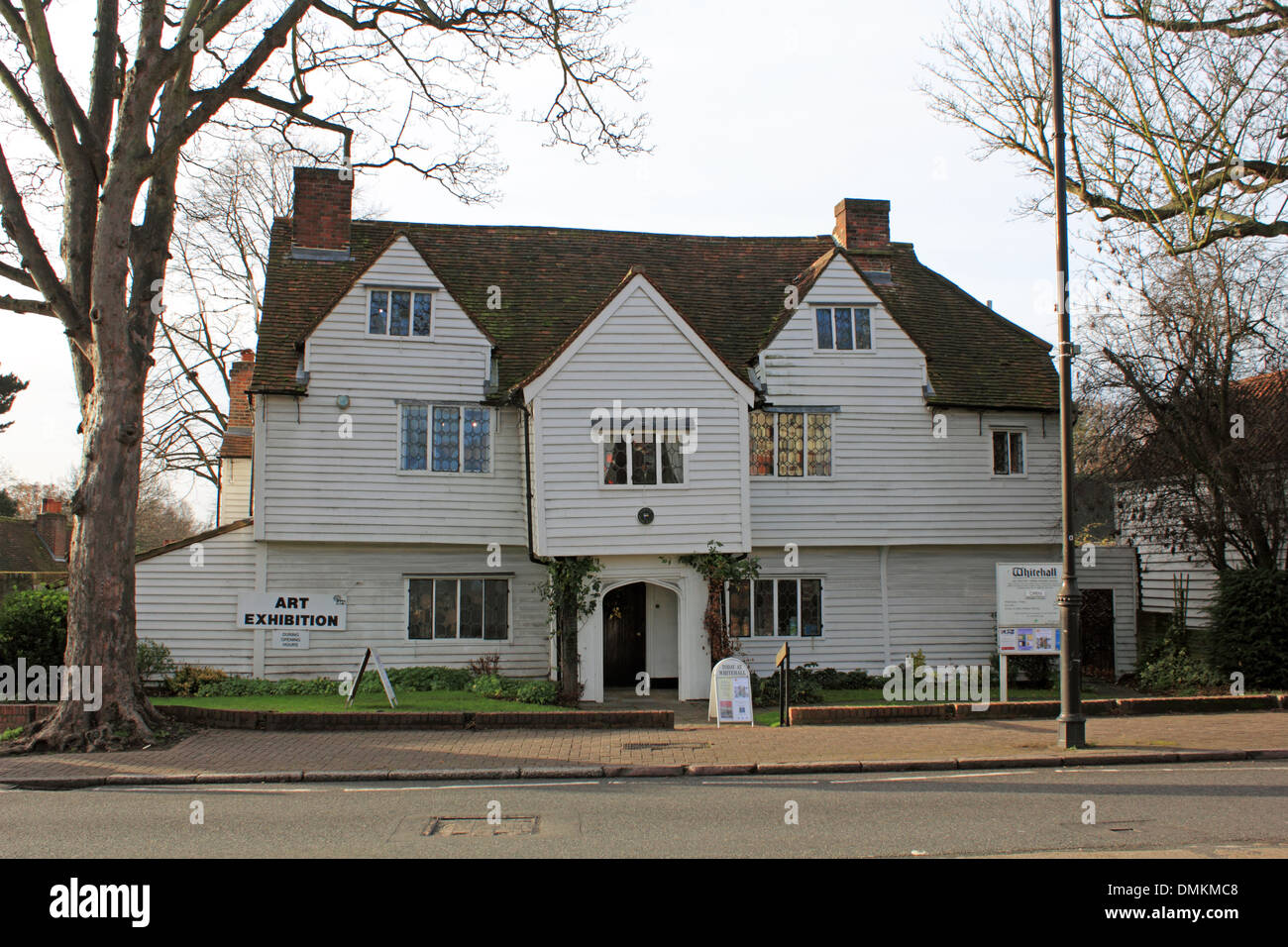 Whitehall Tudor building in Cheam in London borough of Sutton, England ...