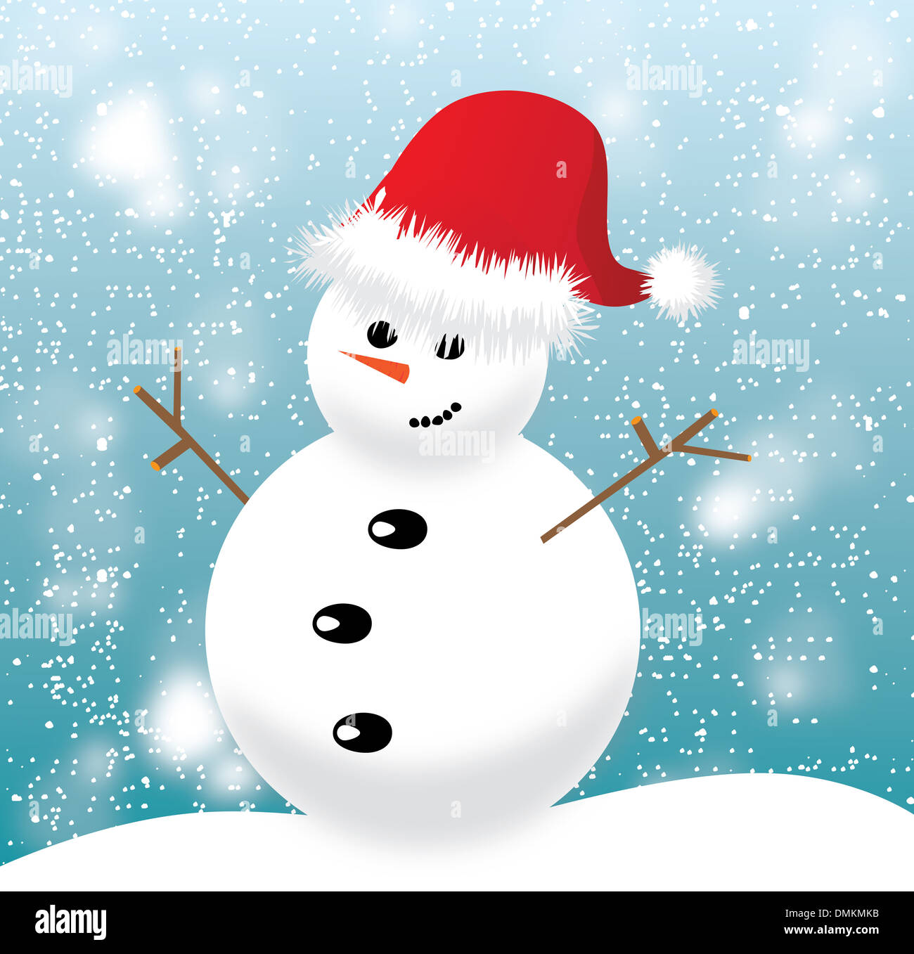 Snowman hat wooden branch hi-res stock photography and images - Alamy