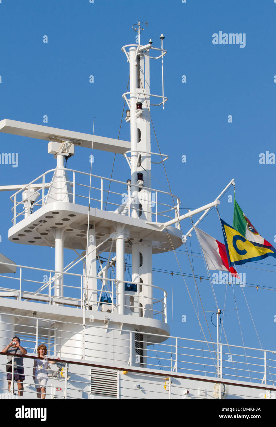 Mast flags on costa cruise hi-res stock photography and images - Alamy