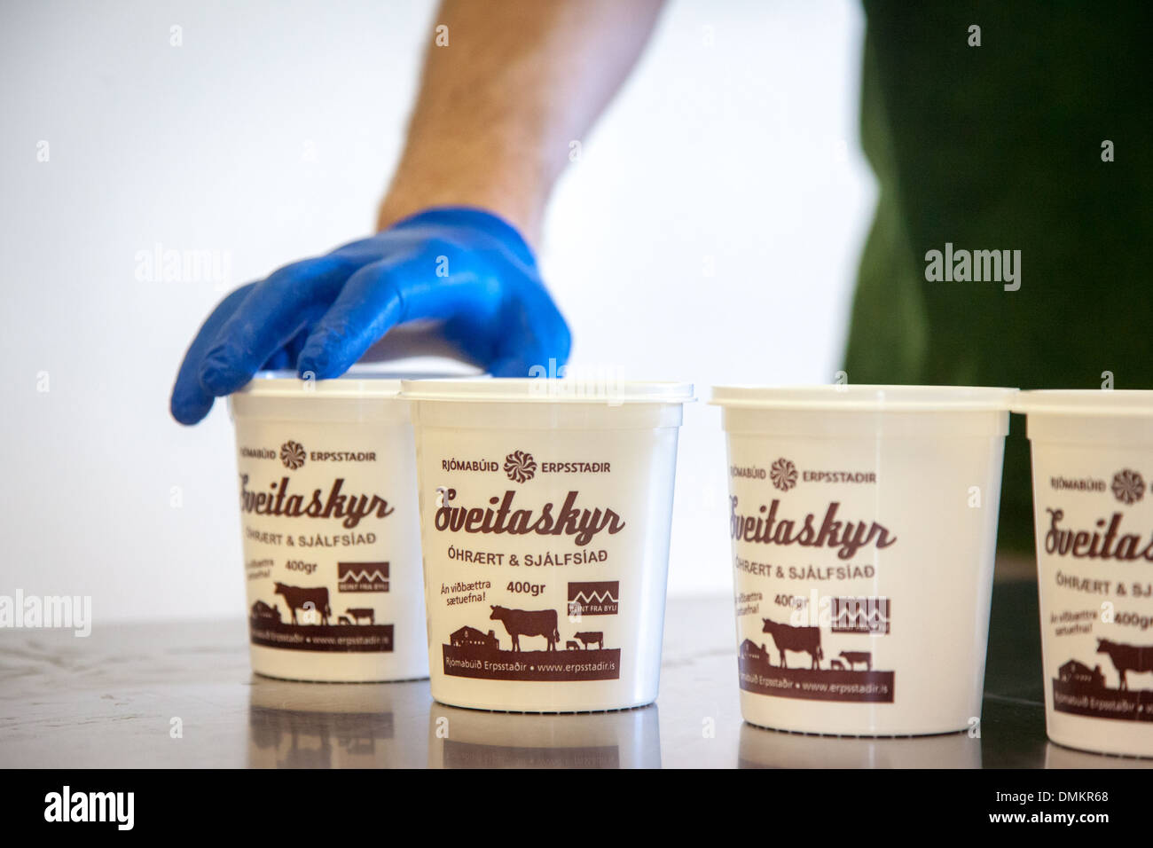 TRADITIONAL PRODUCTION OF SKYR, ICELANDIC CHEESE, ERPSSTADIR FARM ...