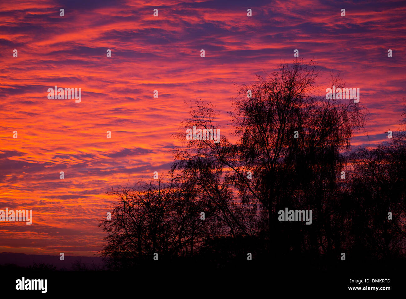 Sunset @ Todwick south Yorkshire England United Kingdom Stock Photo - Alamy