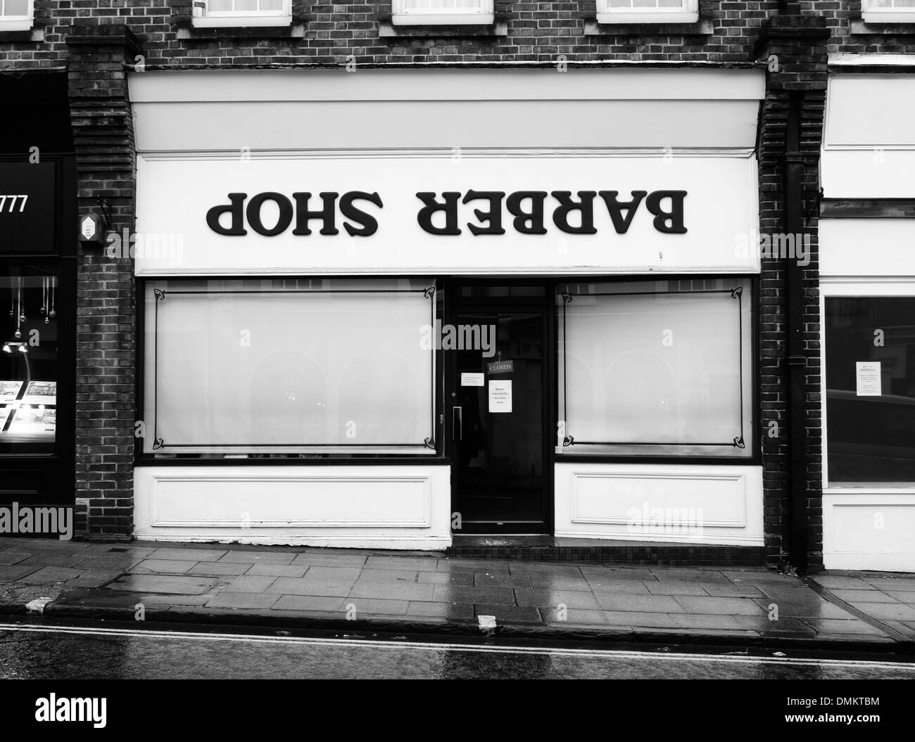 Upside Down Sign Stock Photo - Alamy