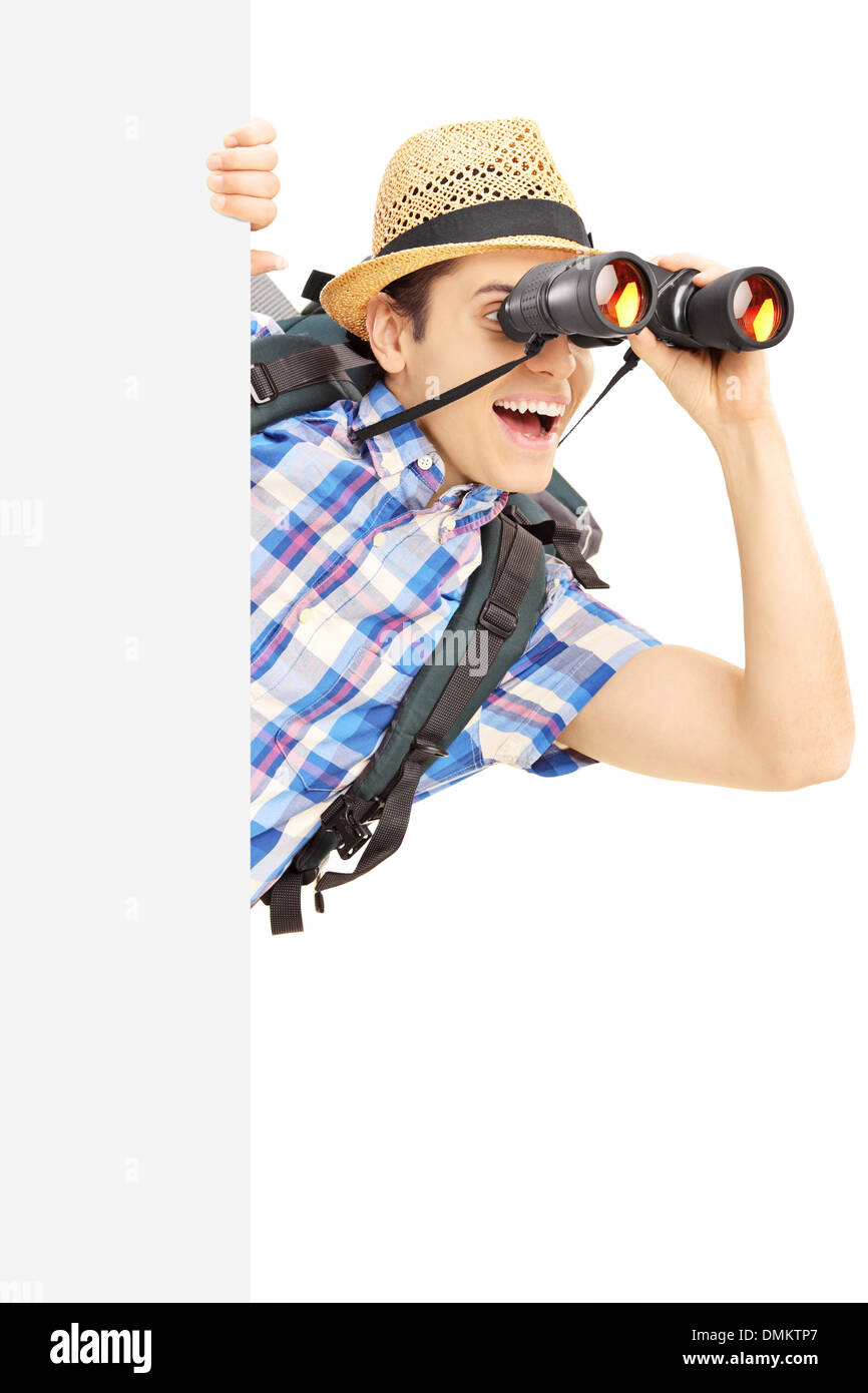 Man binocular hi-res stock photography and images - Alamy