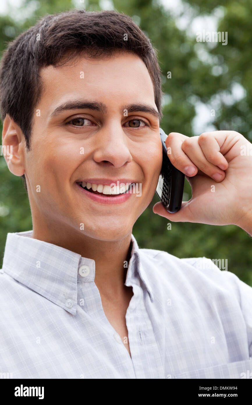 Man On Phone Call Stock Photo - Alamy