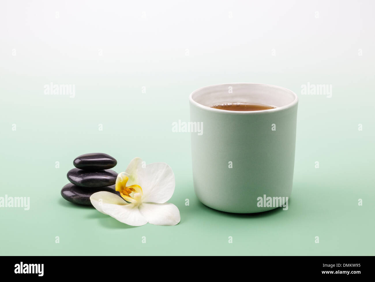 A cup of relaxing herb tea Stock Photo - Alamy