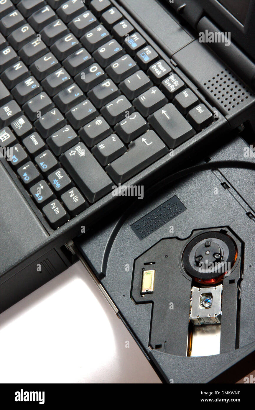 Laptop isolated on white Stock Photo - Alamy