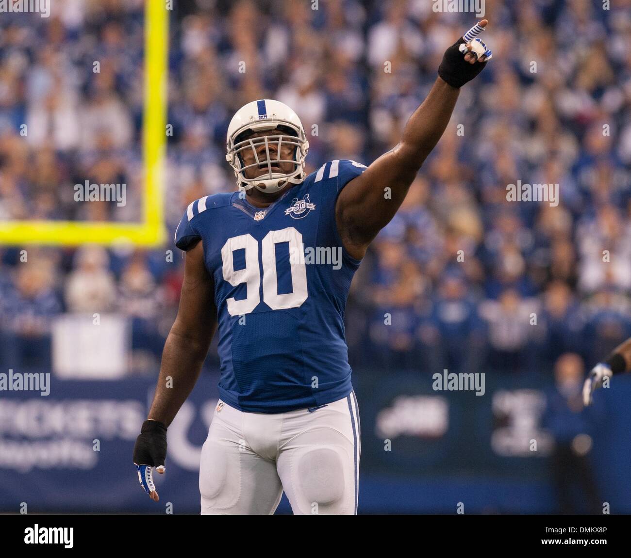 Indianapolis, IN, USA. 15th Dec, 2013. Indianapolis Colts defensive end ...