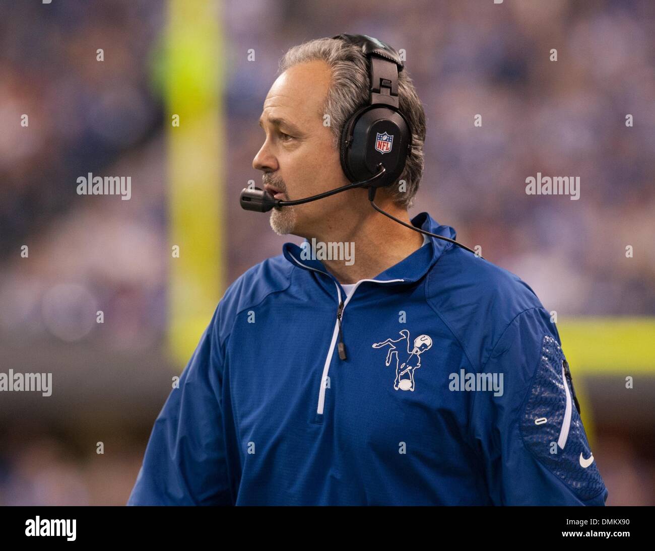 Indianapolis, IN, USA. 15th Dec, 2013. Indianapolis Colts head coach ...