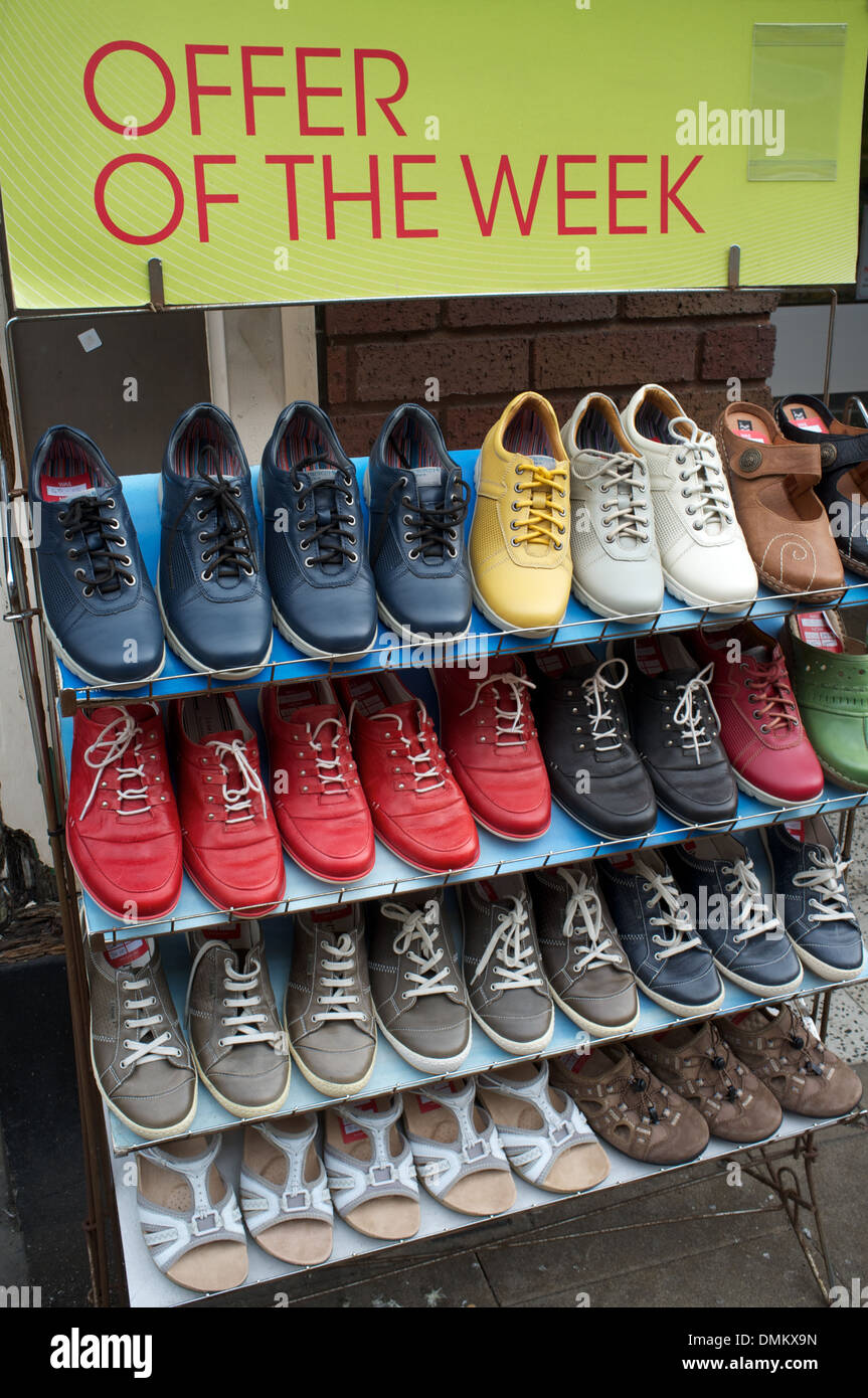 Offer of the week shoe shop Stock Photo - Alamy