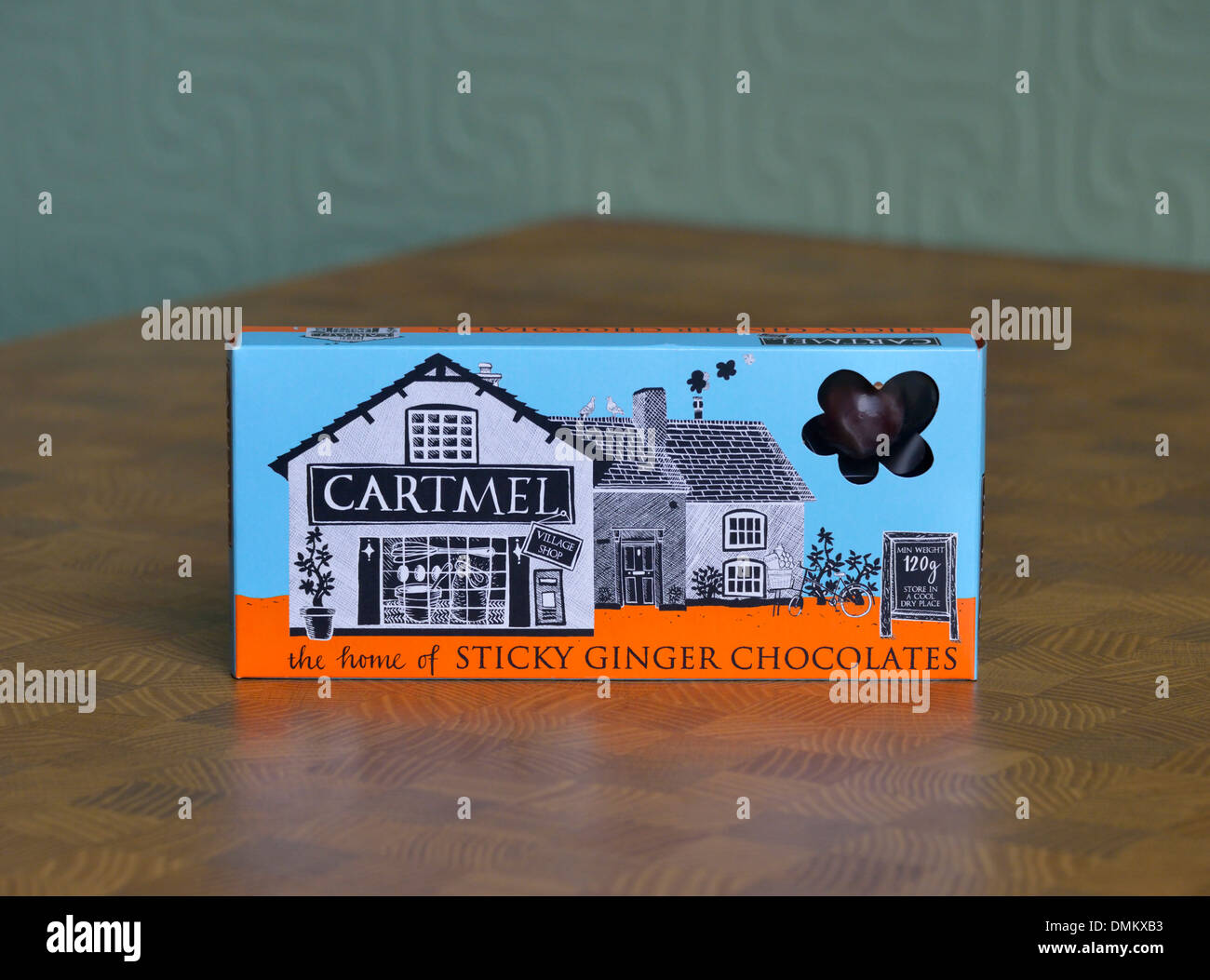 Box of Cartmel Sticky Ginger Chocolates Stock Photo - Alamy