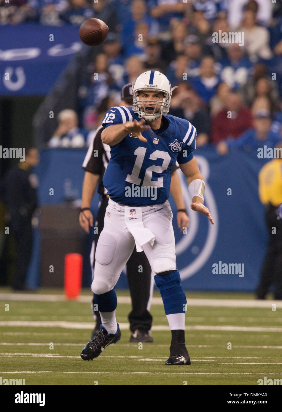 Indianapolis, IN, USA. 15th Dec, 2013. Indianapolis Colts quarterback ...