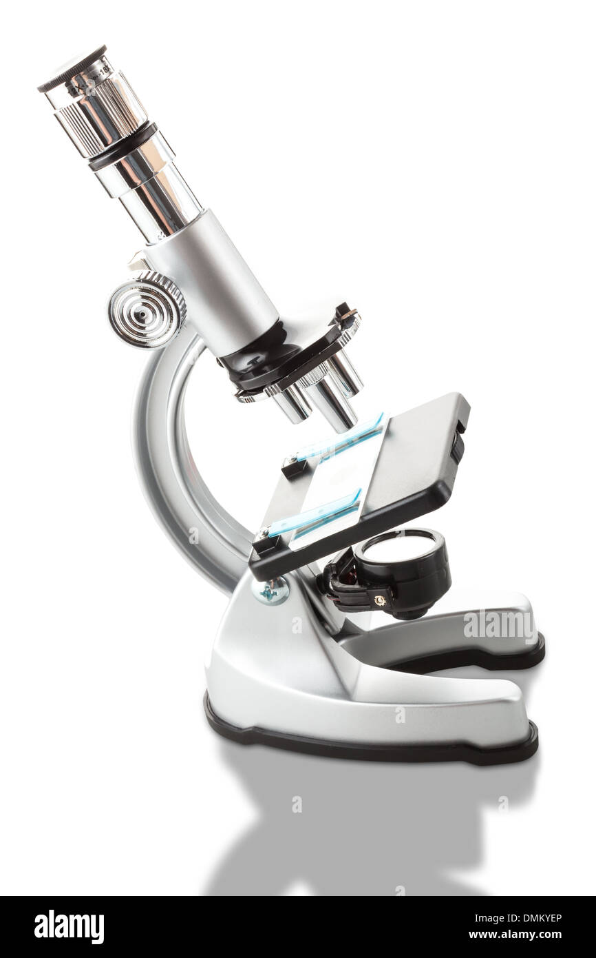 a toy microscope isolated on white Stock Photo - Alamy