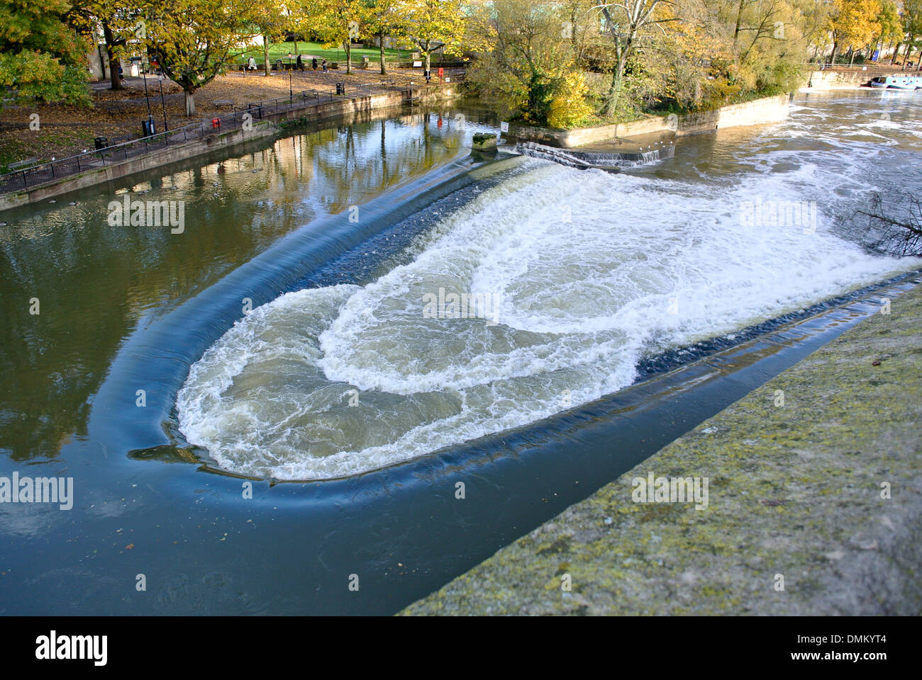 Weir at Bath,England Stock Photo - Alamy