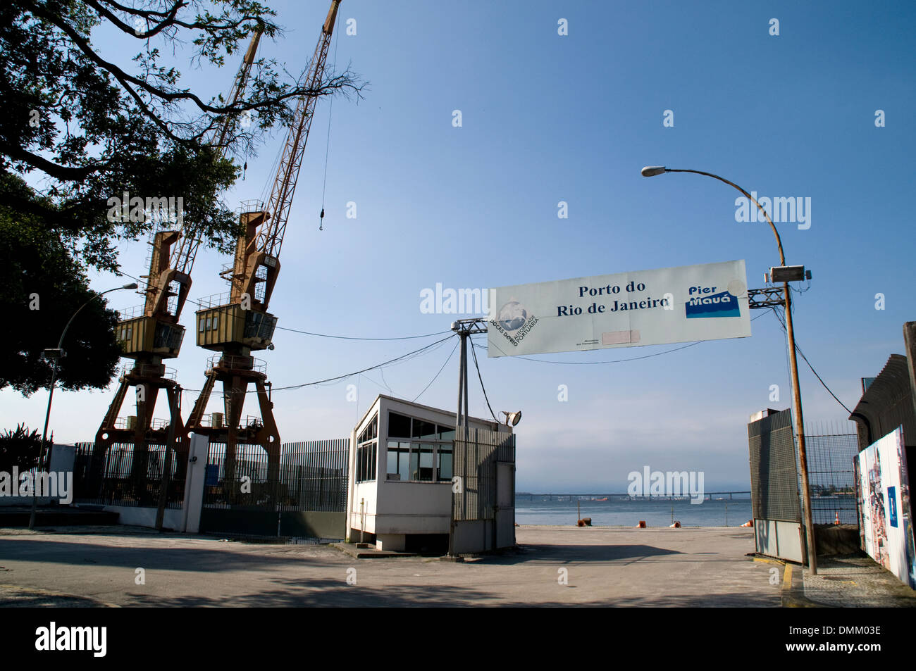 The main entrance to the Port of Rio do Janeiro in Brazil Stock Photo ...