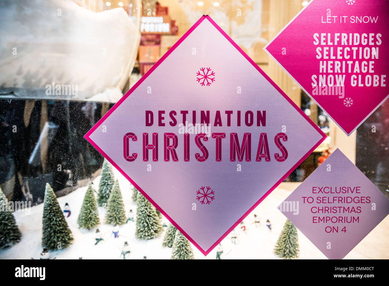 Christmas display Selfridges flagship store in London Stock Photo - Alamy