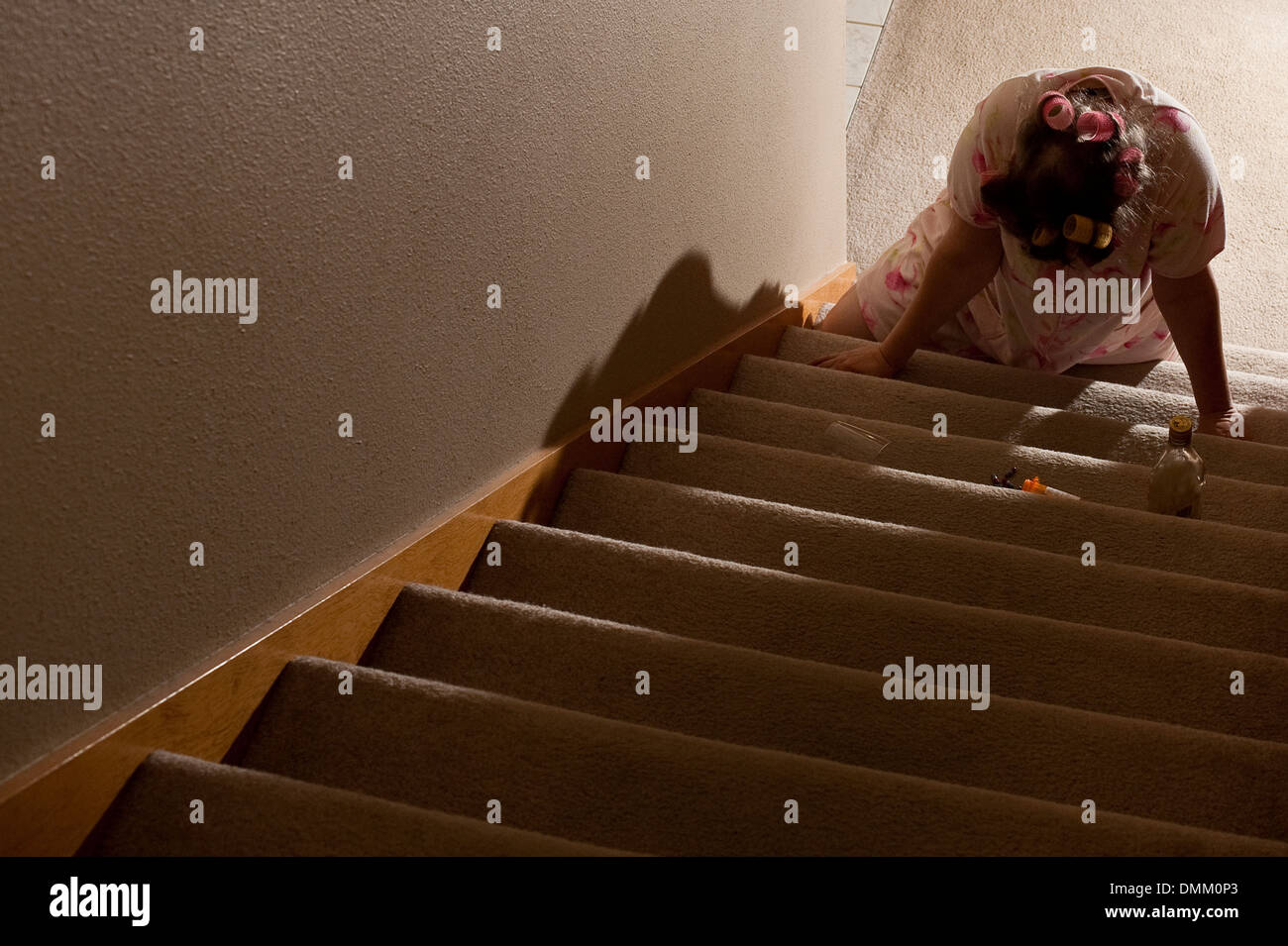 Mature woman drunk hi-res stock photography and images - Alamy