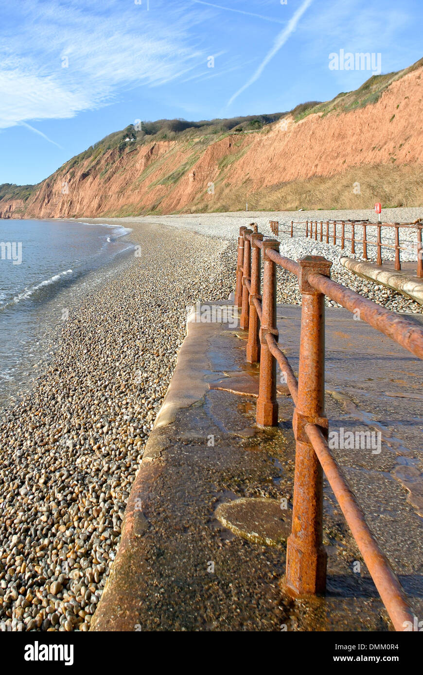 Sandstone cliffs at Sidmouth Devon Stock Photo - Alamy