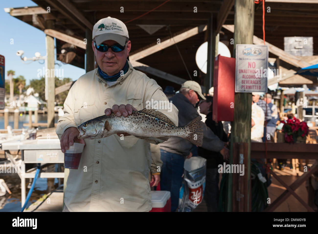 Showing off there fish at weigh-in on the Homosassa Springs River which ...