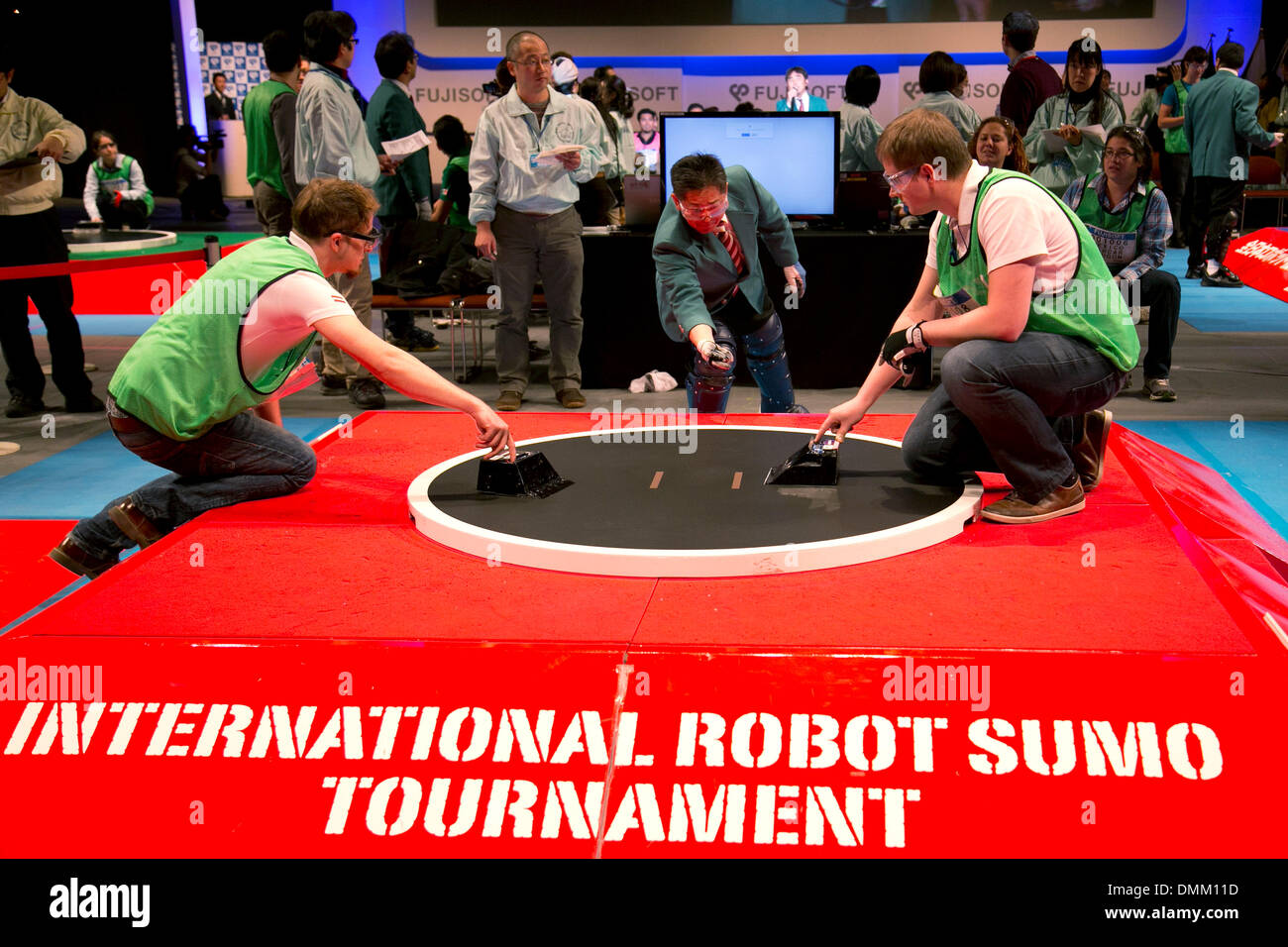 Tokyo, Japan - Robot operators from seven countries (Brazil, Mexico ...
