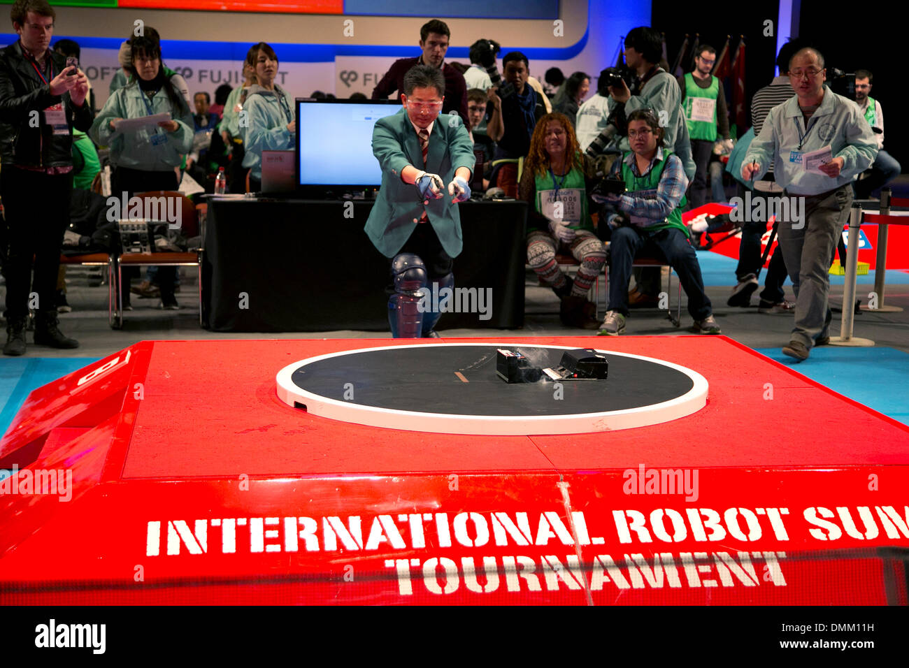Tokyo, Japan - Robot operators from seven countries (Brazil, Mexico ...