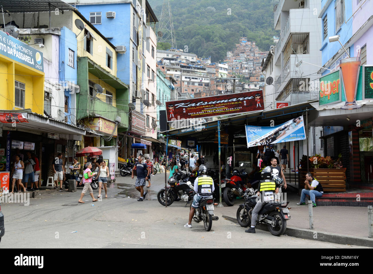 Rocinha, the largest hill favela in Rio de Janeiro, Brazil, is located ...